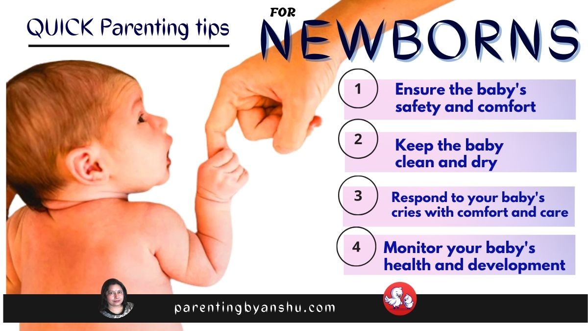 QUICK PARENTING TIPS FOR NEWBORNS & CHILDREN